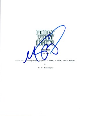 Scott Porter Signed Autographed FRIDAY NIGHT LIGHTS Pilot Episode ...