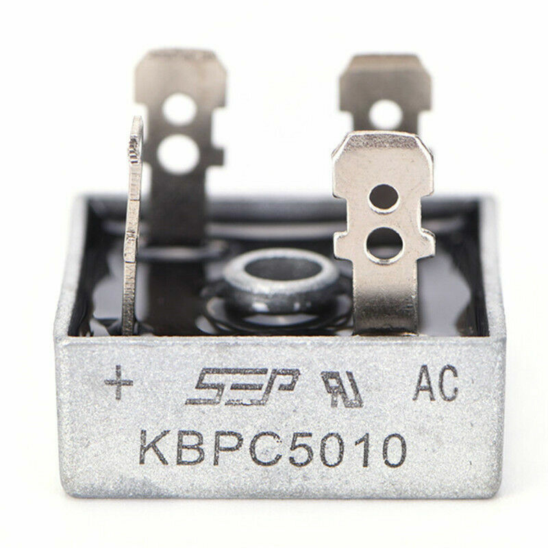 2pcs 2x Bridge Rectifier 50A 1000V Metal Case Single Phase 4 pin 4 ...