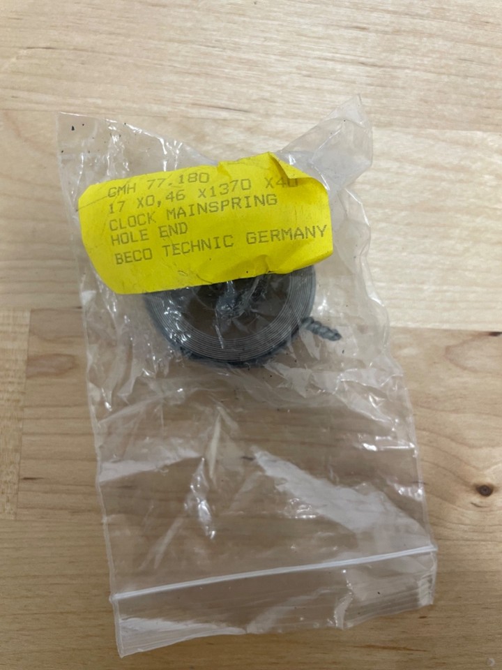 ONE Vigor Clock Hole End Replacement Mainspring . You Choose Size | eBay