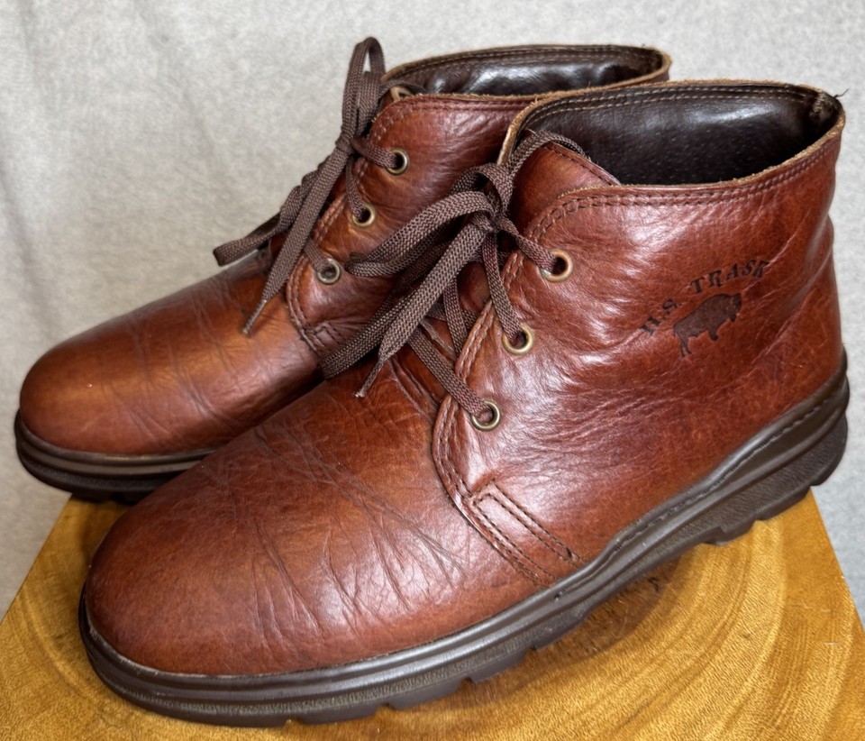 HS Trask Mens Chukka boots 9 M Men’s Shoes Reddish Brown Bison Leather ...