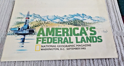 VINTAGE - NATIONAL GEOGRAPHIC MAP - AMERICA'S FEDERAL LANDS - 1982 | eBay