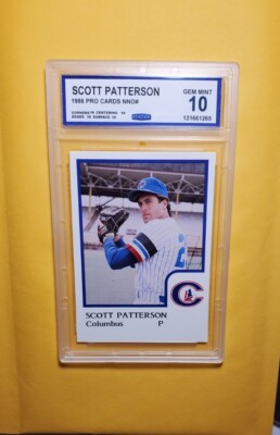 Graded Gem 💎 Mint 10 rookie 1986 Pro Cards SCOTT PATTERSON Gilmore ...