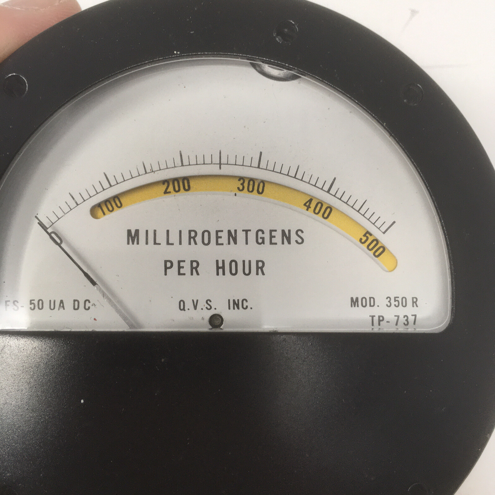 NEW QVS Inc. Roentgen Meter FS=50UADC 350R Geiger Counter Dial | eBay