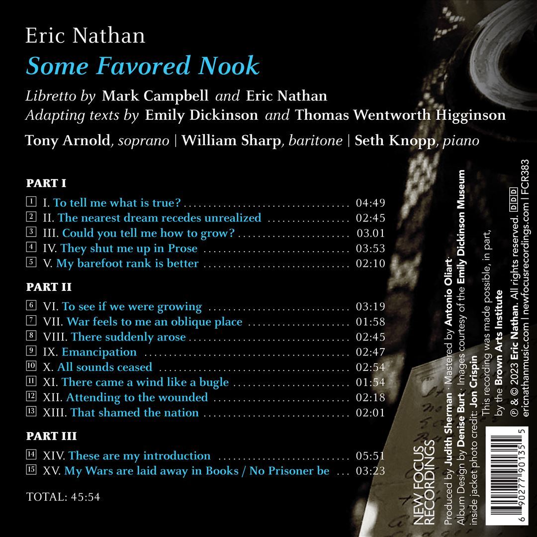 TONY ARNOLD / SETH KNOPP / WILLIAM SHARP ERIC NATHAN: SOME FAVORED NOOK ...