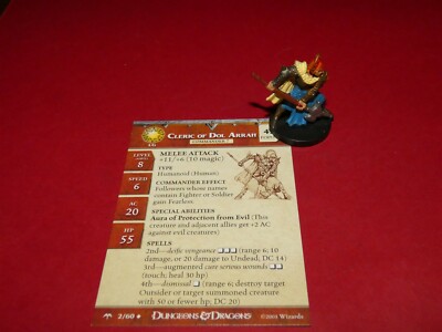 D&D Miniatures: Angelfire 02/60: Cleric of Dol Arrah with Card | eBay