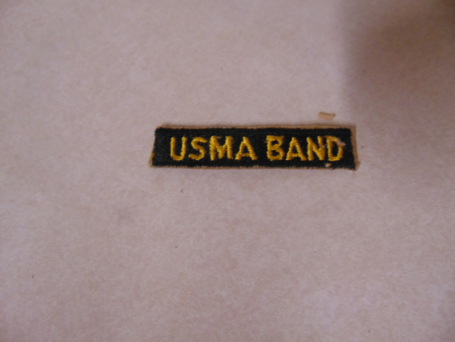 MILITARY PATCH US ARMY SHOULDER TAB SEW ON USMA BAND YELLOW AND BLACK ...
