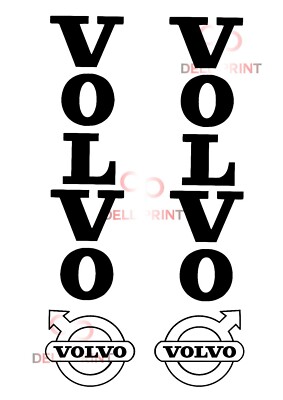 VOLVO TRUCKS X2 VINYL STICKERS HAULAGE CUSTOMISE GRAPHIC FH12 FH16 ...
