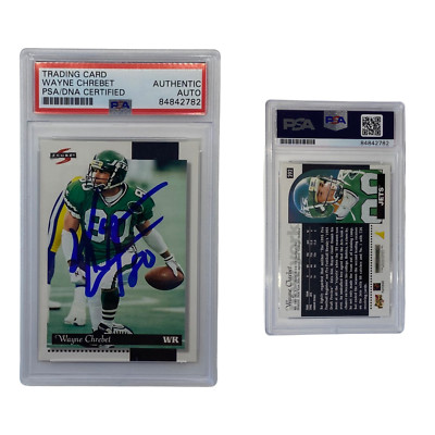 1996 Wayne Chrebet Score #202 Autographed PSA Auto Authentic | eBay