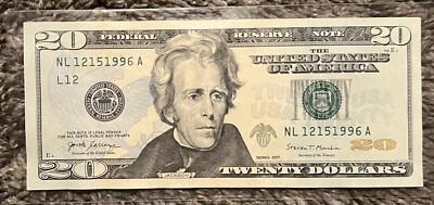 $20 Dollar Birthday Note (12151996) 12/15/1996- December 15, 1996 Clean ...