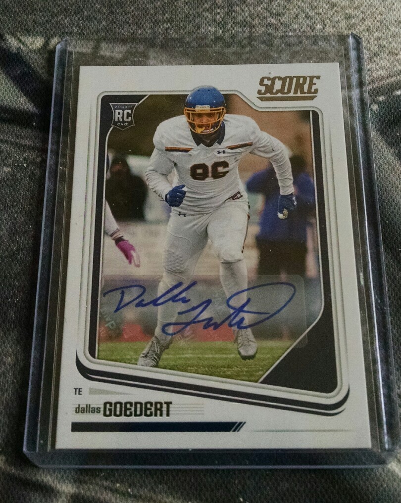 2018 score Dallas Goedert rookie signature | eBay