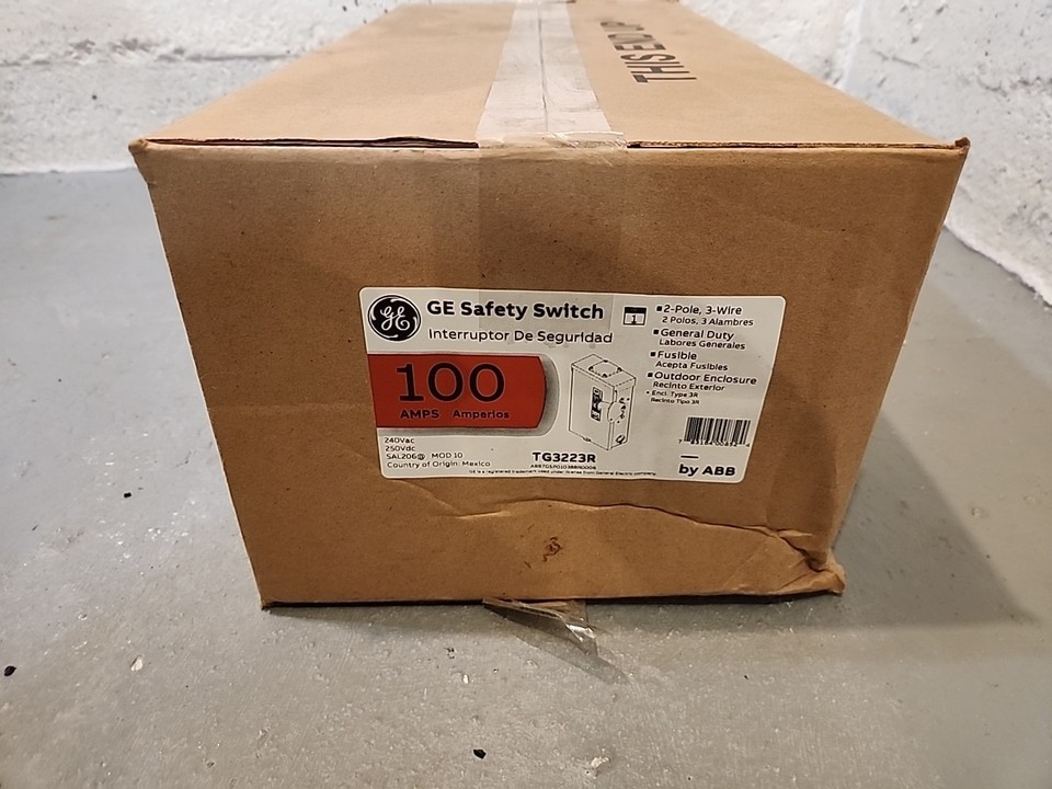 TG3223R-GENERAL ELECTRIC ABB GE SAFETY SWITCH TG3223R 100 Amps ...