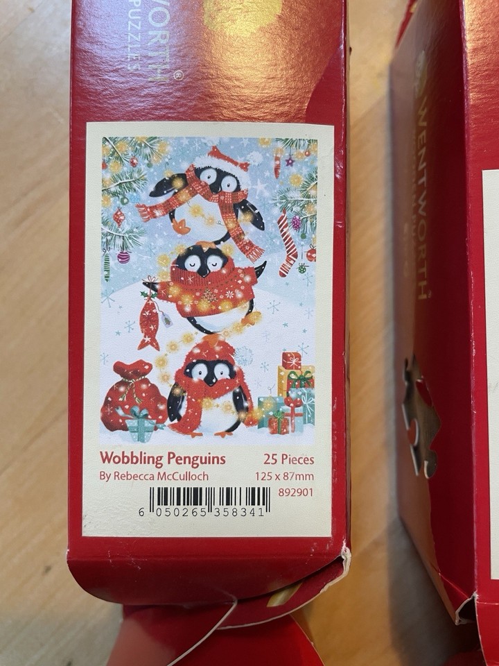 Two Mini Wentworth Christmas Puzzles In Crackers 25 and 36 Pieces | eBay UK