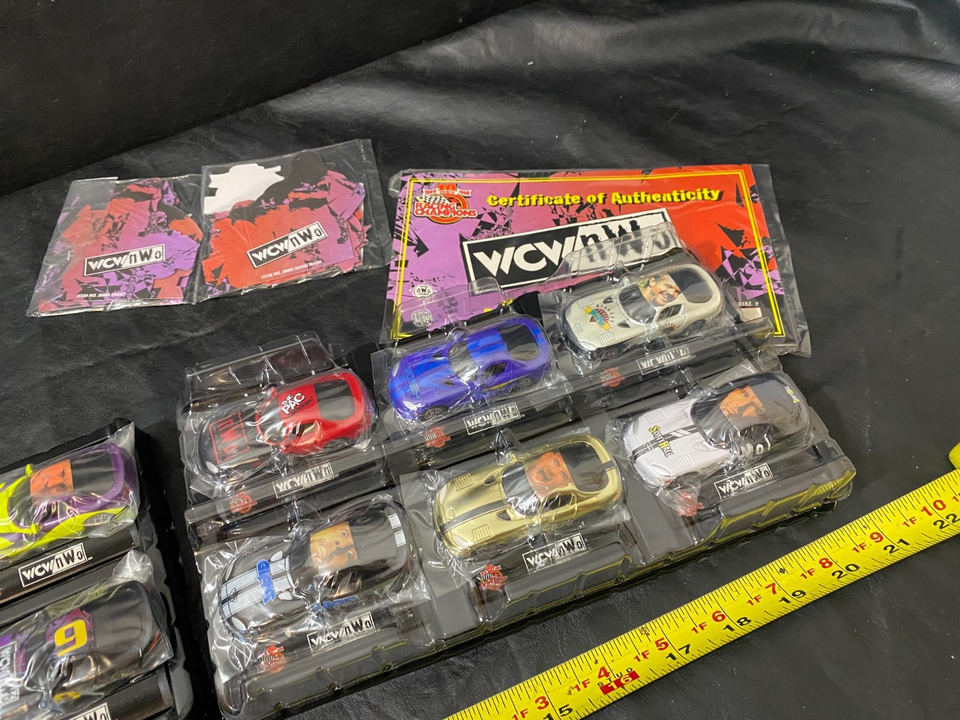 WCW/NWO Racing Champions 1:64 cars lot of 12 w/ COA - limited edition ...