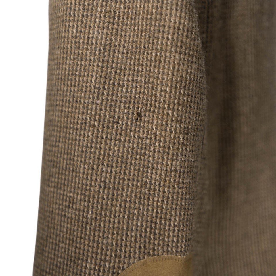 Orvis Mens 44S Brown Tweed Wool Sport Coat Jacket Elbow Patches Chin ...