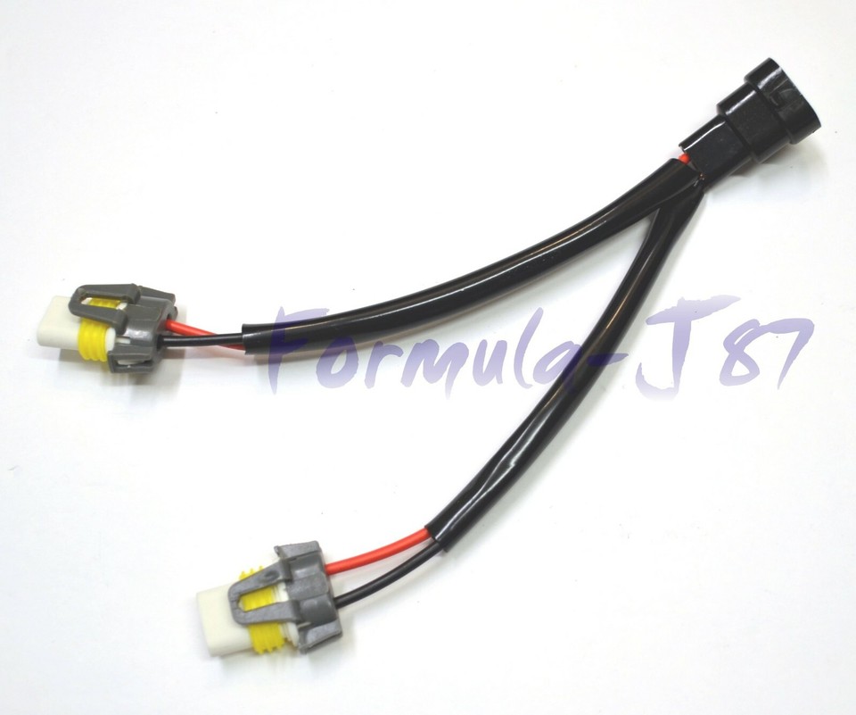Splitter Wire Ceramic 9045 Two Harness Fog Light Female Socket Replace ...