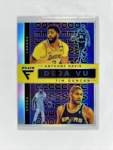 Tim Duncan Anthony Davis 2020-21 Panini Flux Deja Vu Silver Prizm #4 ...