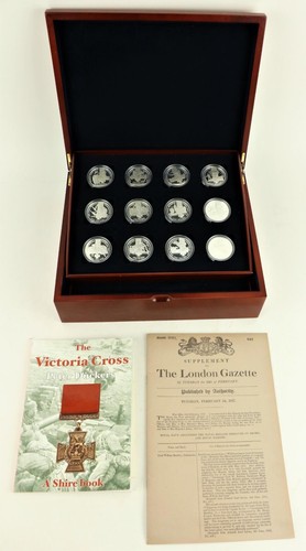 18 x £5 pounds Silver The Victoria Cross 1856 - 2006 Proof Crown ...