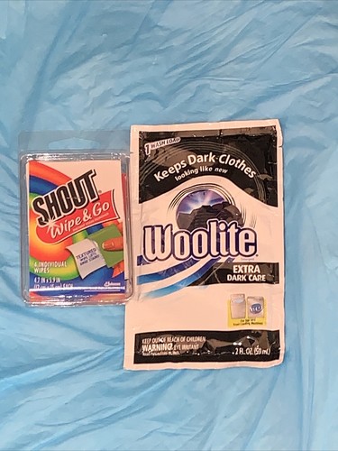 Shout Stain Remover Wipe&Go 4Wipes Plus A(Free)Woolite Detergent | eBay