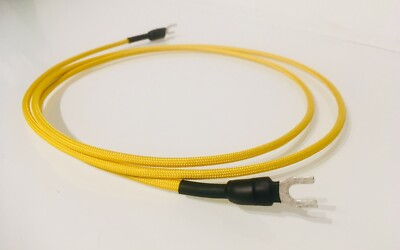 Audiophile Turntable Phono Ground Wire 18AWG w/Spade Connectors (Colors ...