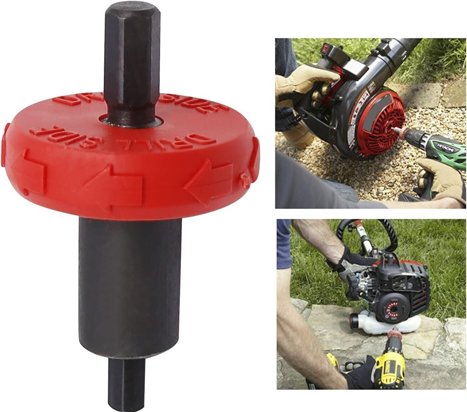 Electric Start Drill Bit Engine Lawn Mower jump Starter Adapter ...