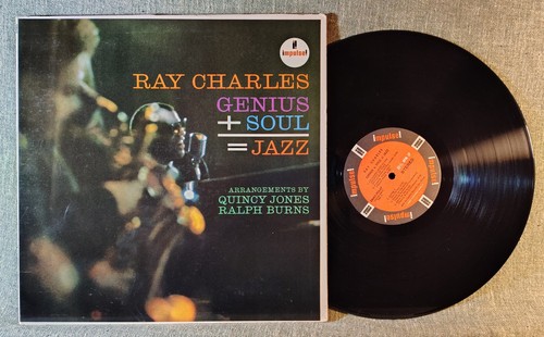 RAY CHARLES GENIUS + SOUL = JAZZ Vinyl LP 1961 IMPULSE Record Gatefold ...