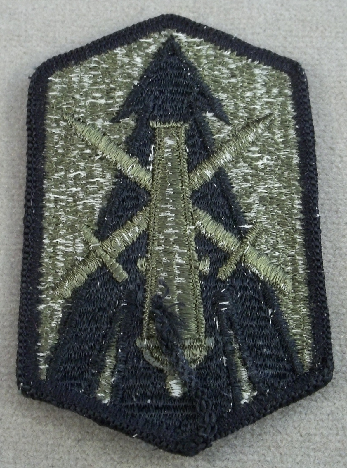 US Army 214th Field Artillery Brigade Subdued Merrowed Edge Patch | eBay