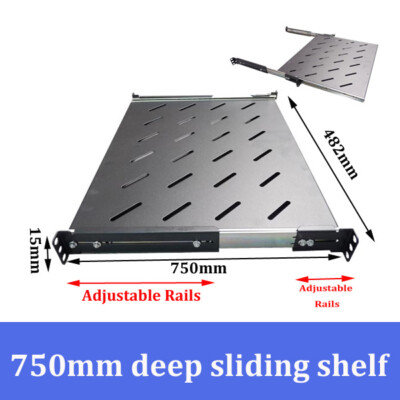 Brand New 750mm Deep Sliding Shelf For 1000mm Deep 19" 19 inch Server ...