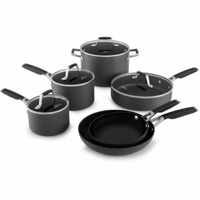 Calphalon Classic Hard-Anodized Aluminum Nonstick 10-Pc. Cookware Set ...