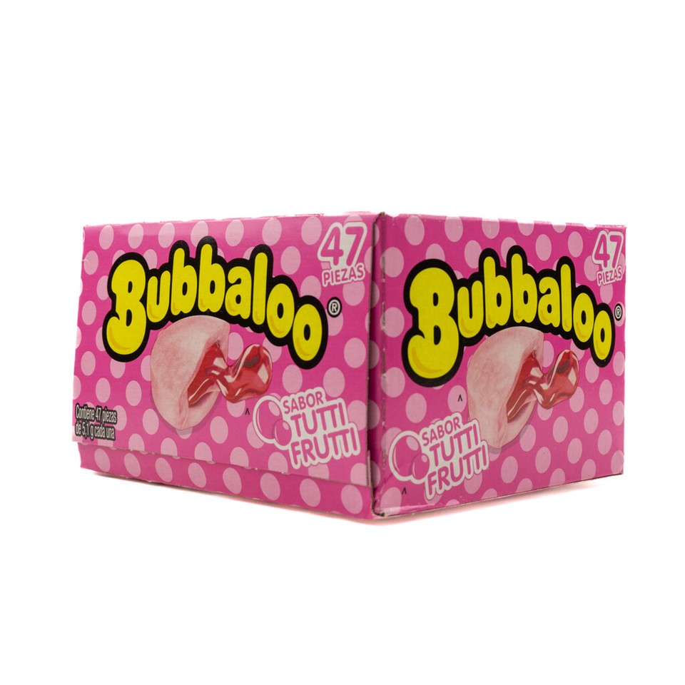 Bubbaloo Bubble Gum Assorted Flavors Mexican Chicle Candy 47 Pieces ...