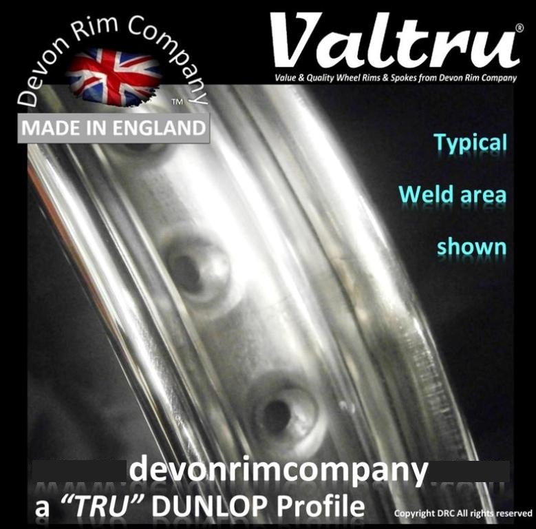 MC284-KIT 19" WM2 Wheel Rim & Spoke kit Triumph TR7 T140 T150 T160 Disc ...