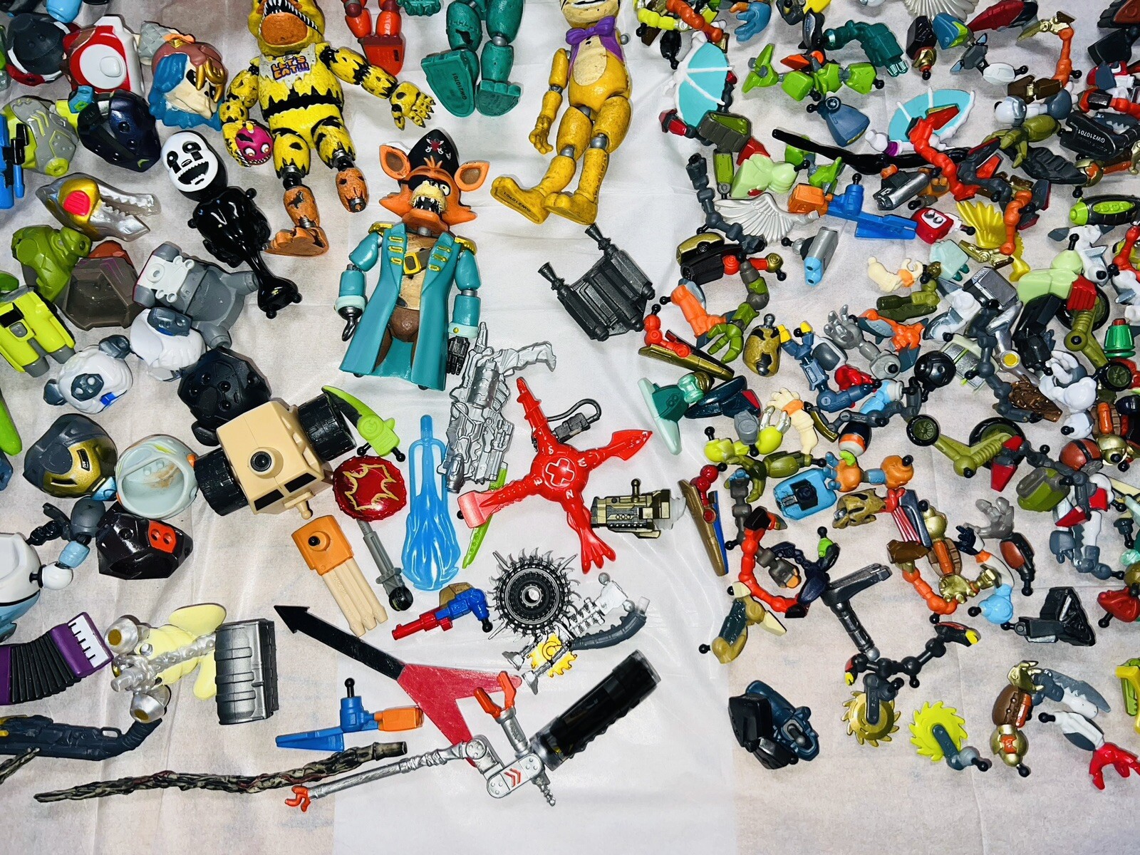 Five Nights Freddy's FNAF Articulated Figures PARTS Lot AND misc Brands ...