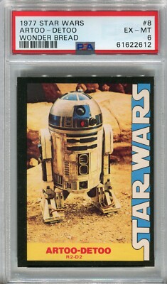 R2D2 R2-D2 Artoo Detoo astro droid 1977 Star Wars Wonder Bread #8 ...