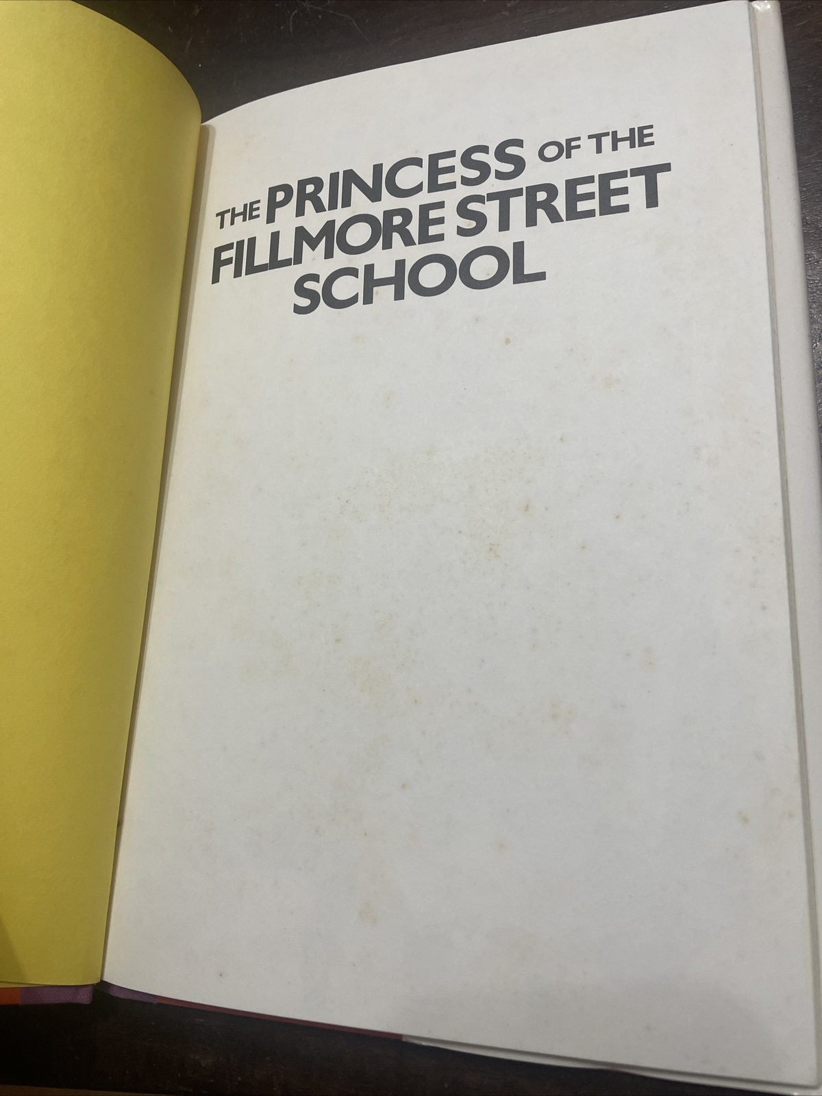 MARJORIE AND MITCHELL SHARMAT, THE PRINCESS OF THE FILLMORE STREET ...