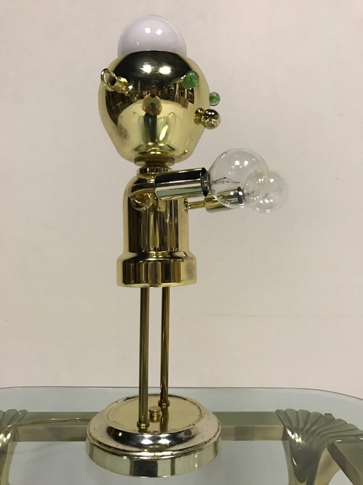 VINTAGE ROBOT LIGHT LAMP MID CENTURY MODERN TORINO SPACE UFO ATOMIC ...