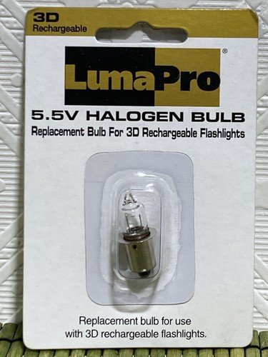 Lumapro 5.5V Halogen Bulb Replacement for 3D Rechargeable Flashlights ...