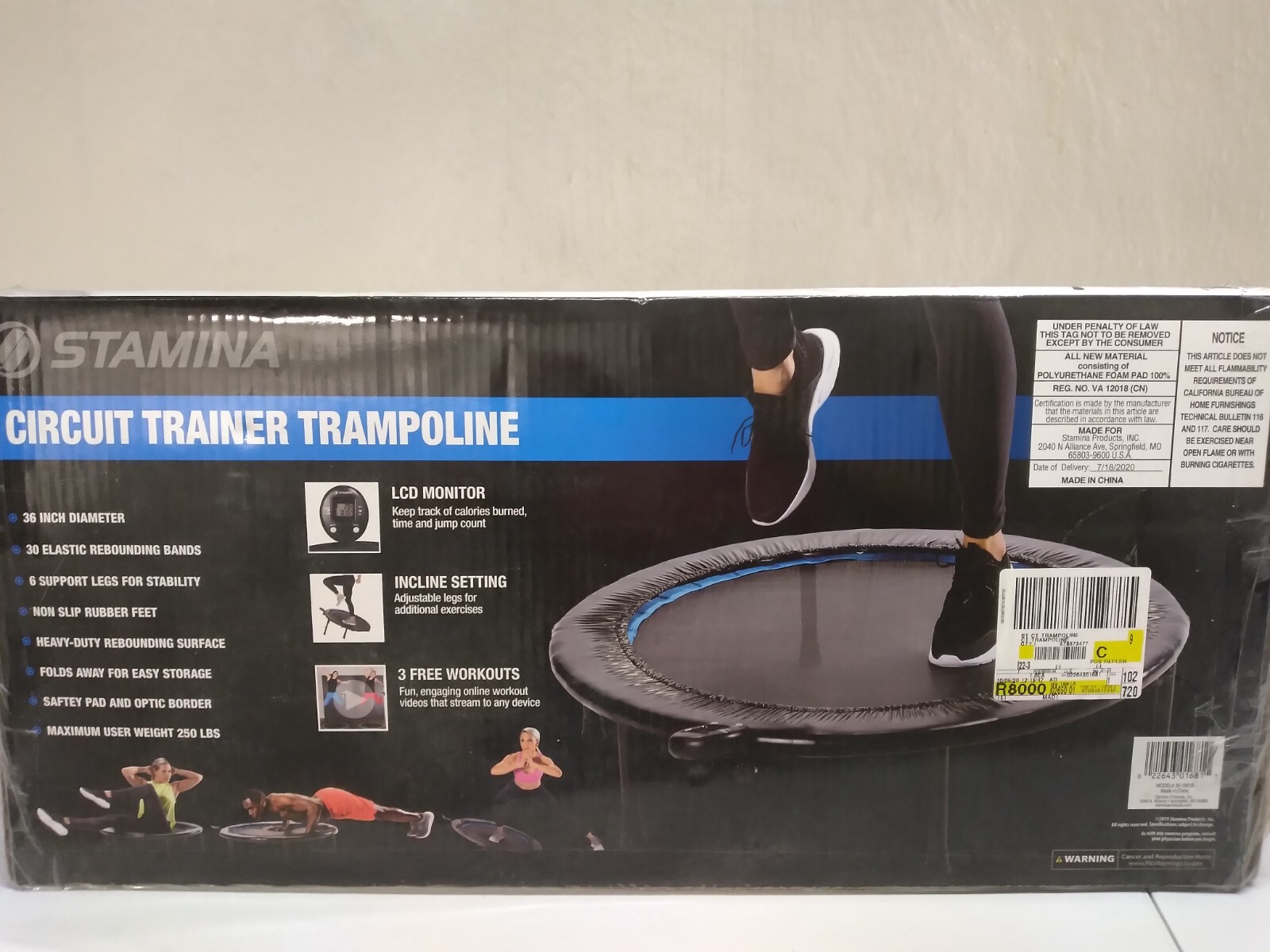Stamina 36-Inch Folding Trampoline for sale online | eBay