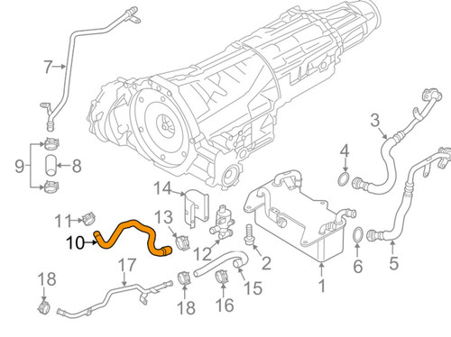 NEW AUDI A6 C7 LEFT LOWER COOLANT HOSE 4G0121448AH OEM | eBay