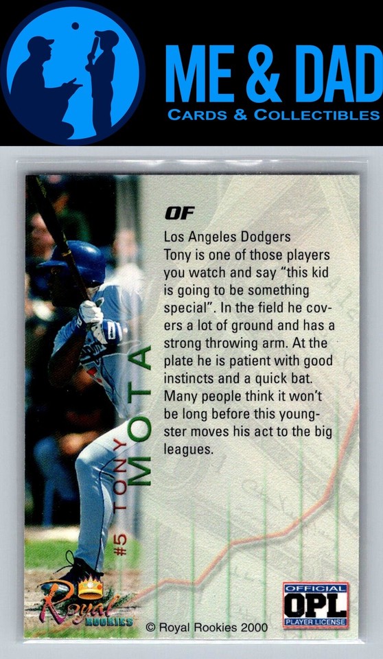 2000 Royal Rookies Futures #5 Tony Mota Limited Edition | eBay