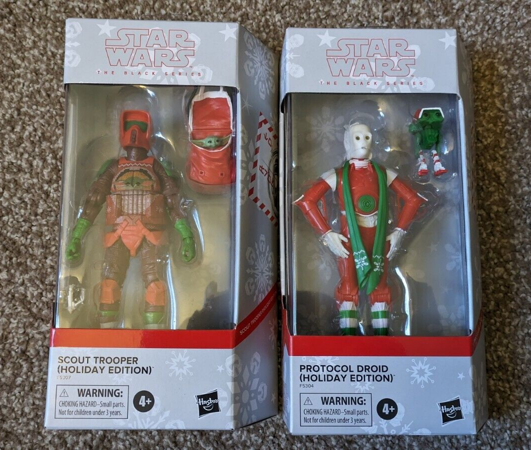 Star Wars Christmas Holiday Figure C3P0 Protocol droid Scout Trooper ...
