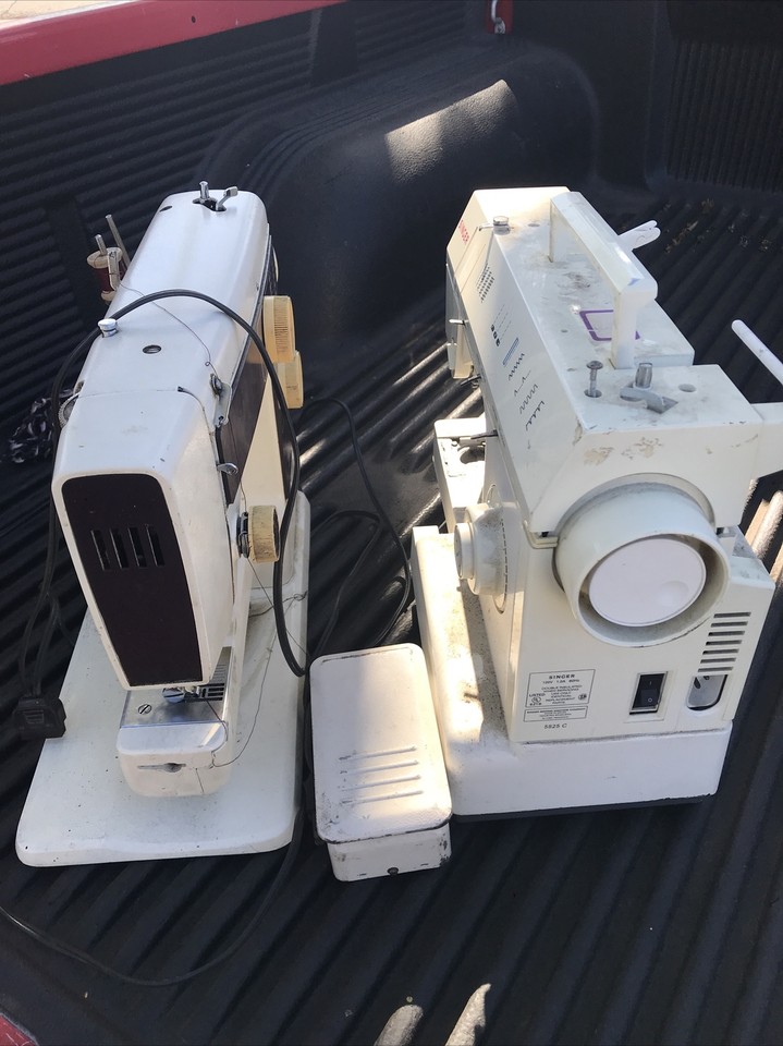 Riccar Super Stretch Sewing Machine Vintage Model 505 & Singer 5825 For ...