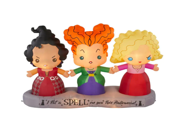 Disney Hocus Pocus Sisters Scene Inflatable Halloween Decoration - 6 ...