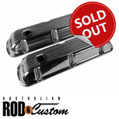 Ford Windsor 289 302 351 Polished Finned Low Profile Rocker Cover | eBay