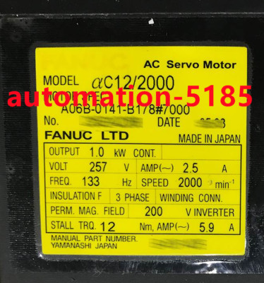 fanuc A06B-0141-B178#7000 servo motor Brand New by DHL or Fedex Fast ...