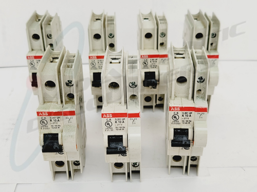 7 ABB S201UP-K10A 10A Circuit Breaker Protector 277 V E 212323 AB-4942 1 Pole | eBay
