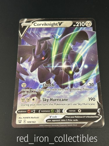 Corviknight V 109/163 Ultra Rare Sword & Shield Battle Styles Pokemon ...