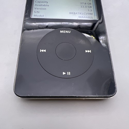 Apple iPod 5th Gen A1136 Black 30GB Works But Won’t Hold Charge D39 | eBay