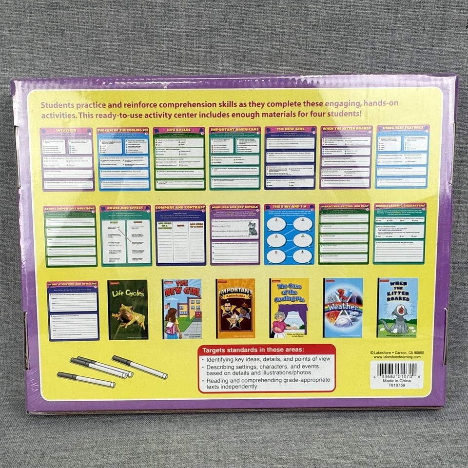 Lakeshore Teaching Reading Skills Activity Center Comprehension Grades ...