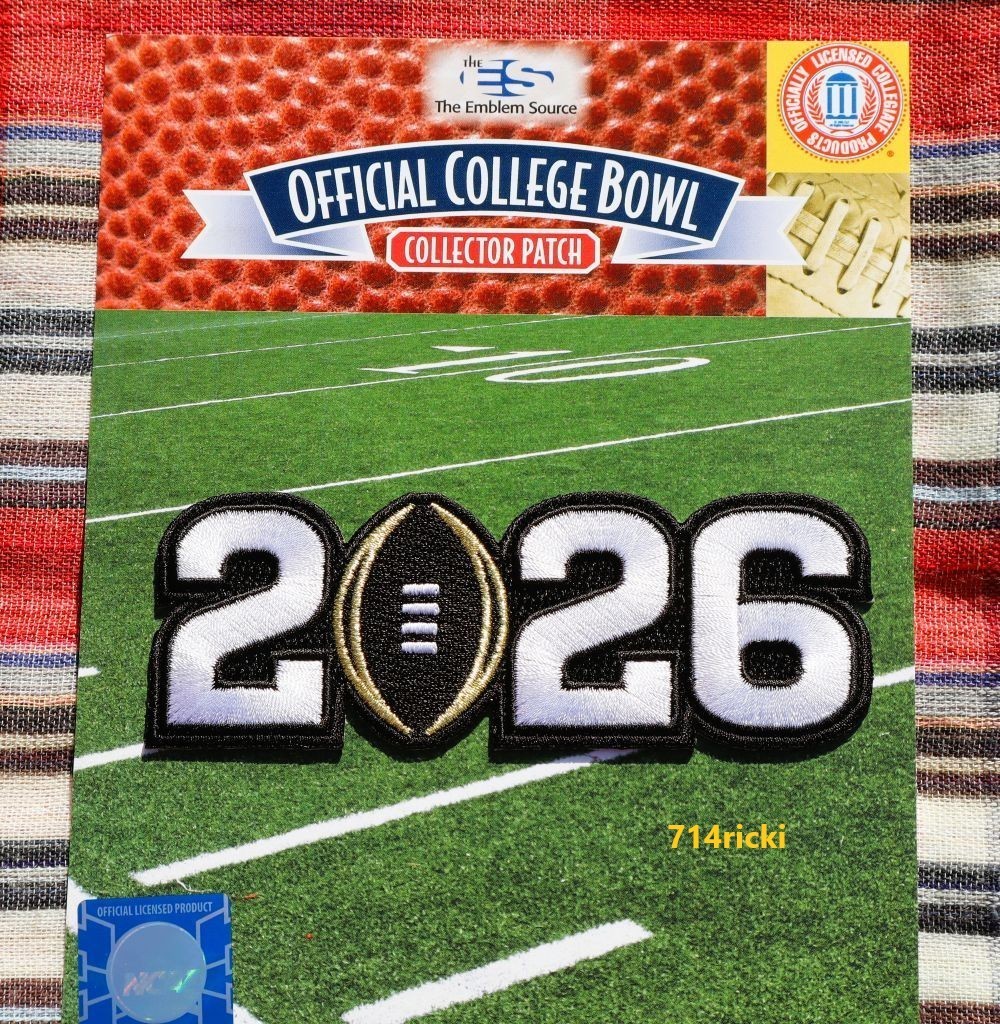 2026 College Football Championship Game Patch Miami Hurricanes Indiana ...
