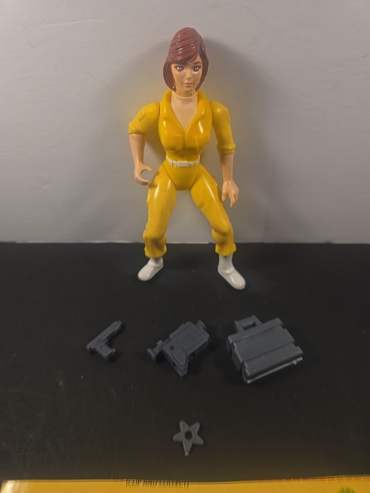 VINTAGE TMNT 1988 APRIL O'NEAL COMPLETE W/CARD PLAYMATES NR-MT SUPER ...