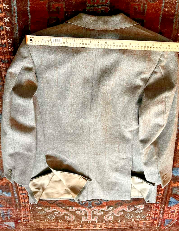 Vtg Bespoke GIEVES & HAWKES SAVILLE ROW 100% Wool Jacket Sz42R Sde Vnt ...